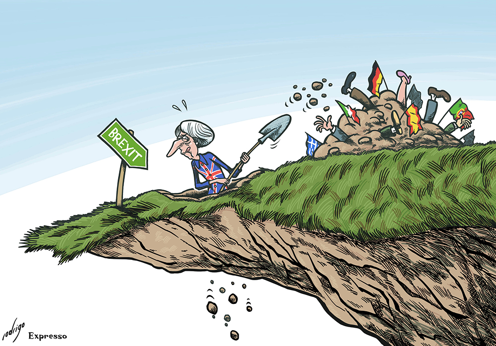 Cartoon | Rodrigo de Matos em exposição internacional sobre o Brexit ...