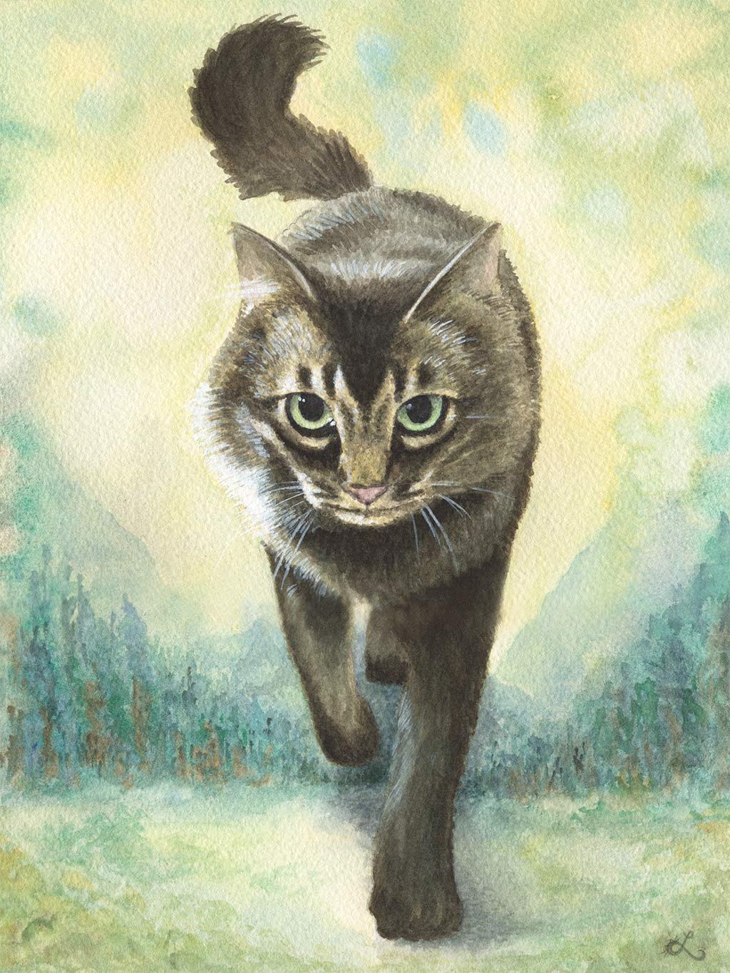 custom_watercolor-painting-of-cats-custom-cat-art-pet-portrait-art ...